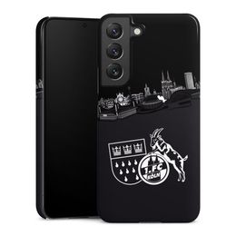 DeinDesign Galaxy S22 Handy Premium Case Smartphone Handyh&uuml;lle Schutzh&uuml;lle gl&auml;nzend Skyline Official Licensed Product 1. Fc K&ouml;ln Premium Case