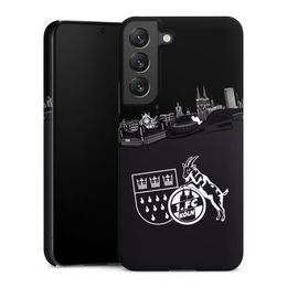 DeinDesign Galaxy S22 Handy Premium Case Smartphone Handyh&uuml;lle Schutzh&uuml;lle matt Skyline Official Licensed Product 1. Fc K&ouml;ln Premium Case