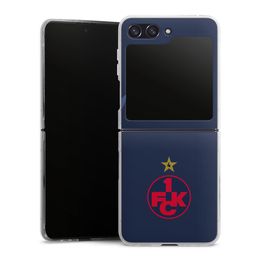 DeinDesign Galaxy Z Flip 5 Handy Hard Case Schutzh&uuml;lle transparent Smartphone Handy H&uuml;lle 1. Fc Kaiserslautern Logo 1. Fck Hard Case
