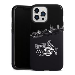 DeinDesign iPhone 13 Pro Max Handy Panzer Handyh&uuml;lle robuste Outdoor H&uuml;lle Schutzh&uuml;lle gl&auml;nzend Skyline Official Licensed Product 1. Fc K&ouml;ln Tough Case