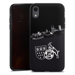 DeinDesign iPhone Xr Handy Silikon H&uuml;lle Case schwarz Handyh&uuml;lle Skyline Official Licensed Product 1. Fc K&ouml;ln