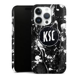DeinDesign iPhone 14 Pro Handy Premium Case Smartphone Handyh&uuml;lle Schutzh&uuml;lle matt Karlsruher Sc Ksc Official Licensed Product Premium Case