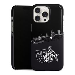 DeinDesign iPhone 15 Pro Max Handy Premium Case Smartphone Handyh&uuml;lle Schutzh&uuml;lle gl&auml;nzend Skyline Official Licensed Product 1. Fc K&ouml;ln Premium Case