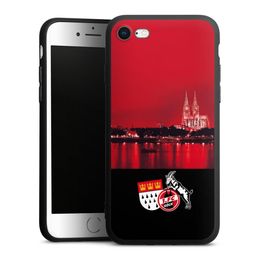 DeinDesign iPhone SE (2020) Handy Premium Silikon H&uuml;lle Handyh&uuml;lle schwarz Case Official Licensed Product 1. Fc K&ouml;ln Skyline Silikon Premium Case