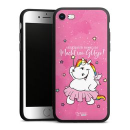 DeinDesign iPhone SE (2020) Handy Premium Silikon H&uuml;lle Handyh&uuml;lle schwarz Case Pummeleinhorn Pummel & Friends Official Licensed Product Silikon Premium Case