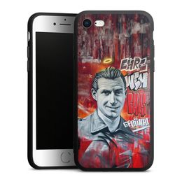 DeinDesign iPhone SE (2020) Handy Premium Silikon H&uuml;lle Handyh&uuml;lle schwarz Case 1. Fck 1. Fc Kaiserslautern Fritz Walter Silikon Premium Case