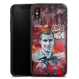 DeinDesign iPhone X Handy Silikon H&uuml;lle Case schwarz Handyh&uuml;lle 1. Fc Kaiserslautern 1. Fck Fritz Walter