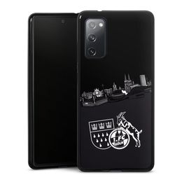 DeinDesign Galaxy S20 FE Handy Silikon H&uuml;lle Case schwarz Handyh&uuml;lle Skyline Official Licensed Product 1. Fc K&ouml;ln