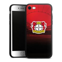 DeinDesign iPhone SE (2020) Handy Premium Silikon H&uuml;lle Handyh&uuml;lle schwarz Case Bayer 04 Leverkusen Official Licensed Product Stadium Silikon Premium Case