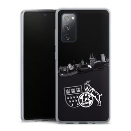 DeinDesign Galaxy S20 FE Handy Silikon H&uuml;lle Case transparent Handyh&uuml;lle Skyline Official Licensed Product 1. Fc K&ouml;ln Silikon Case