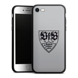 DeinDesign iPhone SE (2020) Handy Premium Silikon H&uuml;lle Handyh&uuml;lle schwarz Case Vfb Stuttgart Official Licensed Product Logo Silikon Premium Case