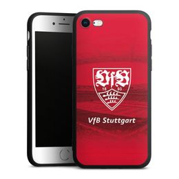 DeinDesign iPhone SE (2020) Handy Premium Silikon H&uuml;lle Handyh&uuml;lle schwarz Case Stadium Vfb Stuttgart Official Licensed Product Silikon Premium Case