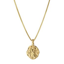 trendor Goldkette Christophorus Anhänger Gold 333/8 Kt. mit Goldplattierter Kette, goldfarben, 40 cm