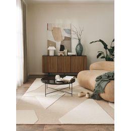 benuta Pure Wollteppich Malin Cream 120x170 cm - Naturfaserteppich aus Wolle