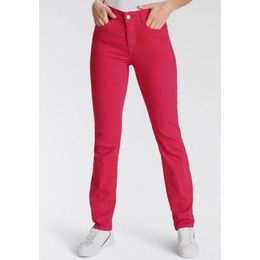 MAC High-waist-Jeans Dream, rosa