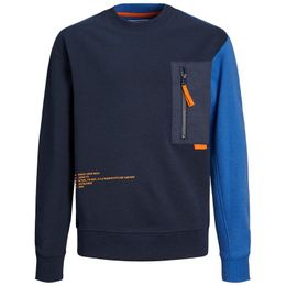 Jack & Jones JACK & JONES - Sweatshirt ACTIVE BLOCK in navy blazer, Gr.140