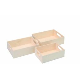 Glorex Gmbh - Glorex Mini-Tablettset 22x15x6cm 3 teilig Bastelmaterial