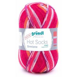 gründl Wolle Hot Socks Sirmione 100 g carbernet-multicolor Handarbeit - Gründl