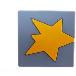 SO-TECH® Kindermöbelknopf Quadrat mit Stern 40 x 40 x 22 mm Gummi - Color