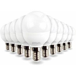 Set mit 10 LED-Lampen E14 P45 5,5 w Eq 40 w Température de Couleur: Blanc neutre 4000K