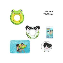 Meditrade GmbH Trade Shop Traesio - rettungsjacke panda/frosch 79X85CM aufblasbarer sea donut kinder 3-6 jahre 36351