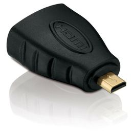 Adapter, micro hdmi St./HDMI Bu., full hd, basic, schwarz (302026) - helos