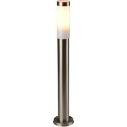 Licht-Erlebnisse - Wegeleuchte in Edelstahl IP44 Gartenlampe H:80cm Ø6cm - Silber