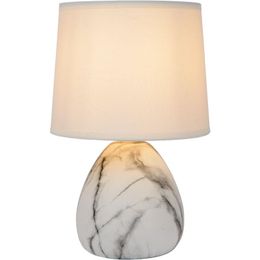 Lucide - Tischlampe - 1xE14 - Weiß marmo