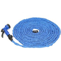 Haloyo - 100FT Flexibler Gartenschlauch 30m Wasserschlauch dehnbarer Flexischlauch blau