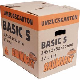 Globus Baumarkt - Globus Umzugskarton Basic s, 37 l, 39,5 x 28,5 x 32,5 cm Umzugskiste robust
