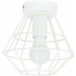 Licht-Erlebnisse - Deckenlampe Weiß Metall Wohnzimmer Modern Ø29cm - Weiß
