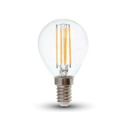 Meditrade GmbH Trade Shop Traesio - led glühbirne G45 faden E14 kugel natürliches kaltes warmes licht 4 w G45-T Naturweiß - Naturweiß