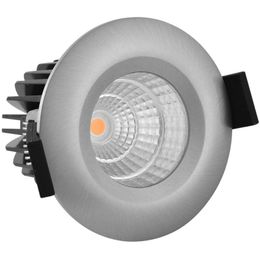 MARKENLOS Noxion LED-Spot Forseti Aluminium 6W 400lm 36D - 927 Extra Warmweiß Ausschnitt 72mm - IP44 - Höchste Farbwiedergabe -
