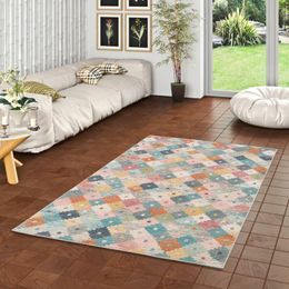 Pergamon - In- und Outdoor Designer Teppich Lagos Bunt Pixel - 80x150 cm