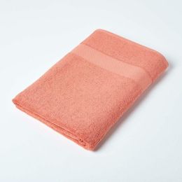 Homescapes - XXL-Handtuch aus türkischer Baumwolle, orange - Terracotta