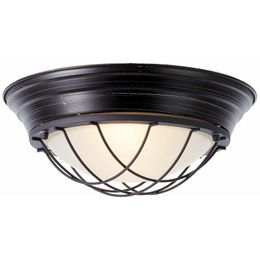 Brilliant - Lampe Typhoon Wand- und Deckenleuchte 34cm schwarz antik 2x A60, E27, 25W, geeignet für Normallampen (nicht enthalten) Für