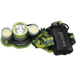 Grundig - LED-Stirnlampe 1 led, 2x cob, 4 Funktionen, grün