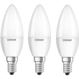 Osram - LED-Kerzenbirnen 5.7W Form E14 Warmes Licht 2700K 3er-Pack