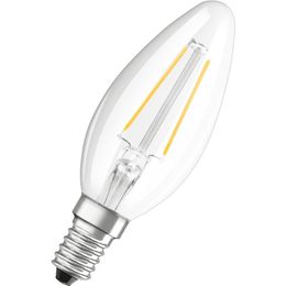 Filament led Lampe mit E14 Sockel, Kerzenform, Warmweiss (2700K), 2,50W, Ersatz für 25W-Glühbirne, led Retrofit classic b - Osram