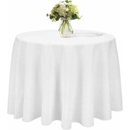 Unho - Runde Tischdecke Tischtuch 230 cm, waschbare, Polyester schmutzabweisende Tischwäche für Party Küche Esstisch
