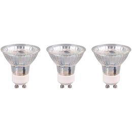 Trio GU10 led Stiftsockel 3er set - 3 Watt, 250 Lumen, Warmweiß - nicht dimmbar