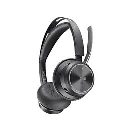 Poly Voyager Focus UC B825-M, Over-ear Headset Bluetooth Schwarz