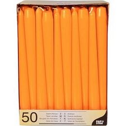 50 Papstar Kerzen orange