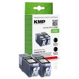 KMP 2 Tinten C72D ERSETZT Canon PGI-520BK