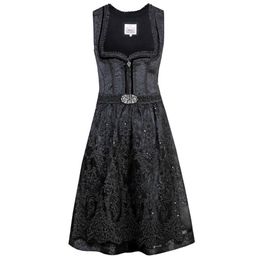 Marjo Trachtenkleid Midi Dirndl 2tlg. 65cm KORDULA schwarz