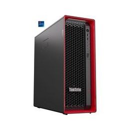 Lenovo ThinkStation P5 (30GA000NGE), PC-System schwarz/rot, Windows 11 Pro for Workstations 64-Bit