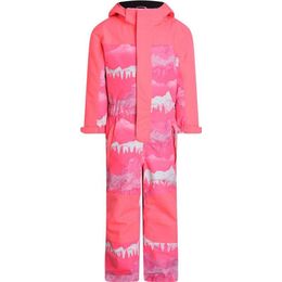 McKINLEY Schneeoverall KK.-Overall Tiger II kds PINK/AOP