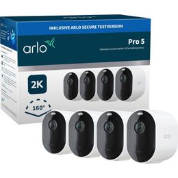ARLO Pro 5 Spotlight 4er Set Überwachungskamera (Innenbereich, Außenbereich), weiß