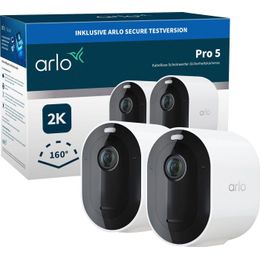 ARLO Pro 5 Spotlight 2er Set Überwachungskamera (Außenbereich, Innenbereich), weiß