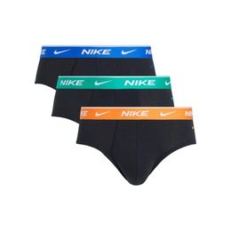 NIKE Underwear Slip BRIEF 3PK (Packung, 3er-Pack) mit NIKE Logo-Elastikbund (3 Stück), schwarz